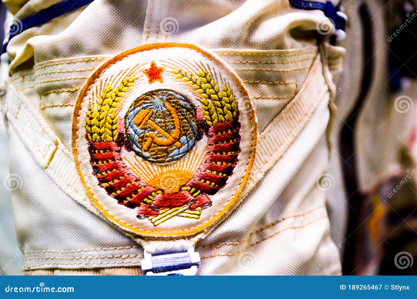 National Emblem USSR on the Space Suit Editorial Photography - Image of ...