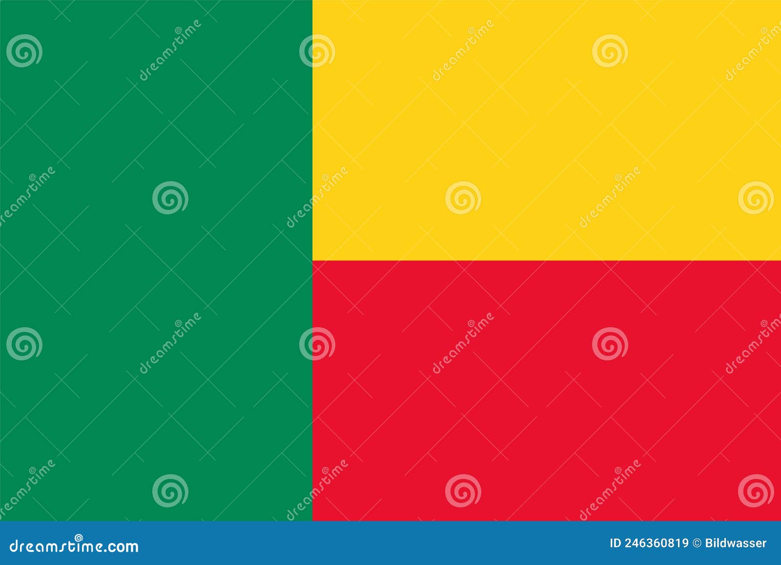 National Flag of Benin - Vector Eps10 Stock Vector - Illustration of ...