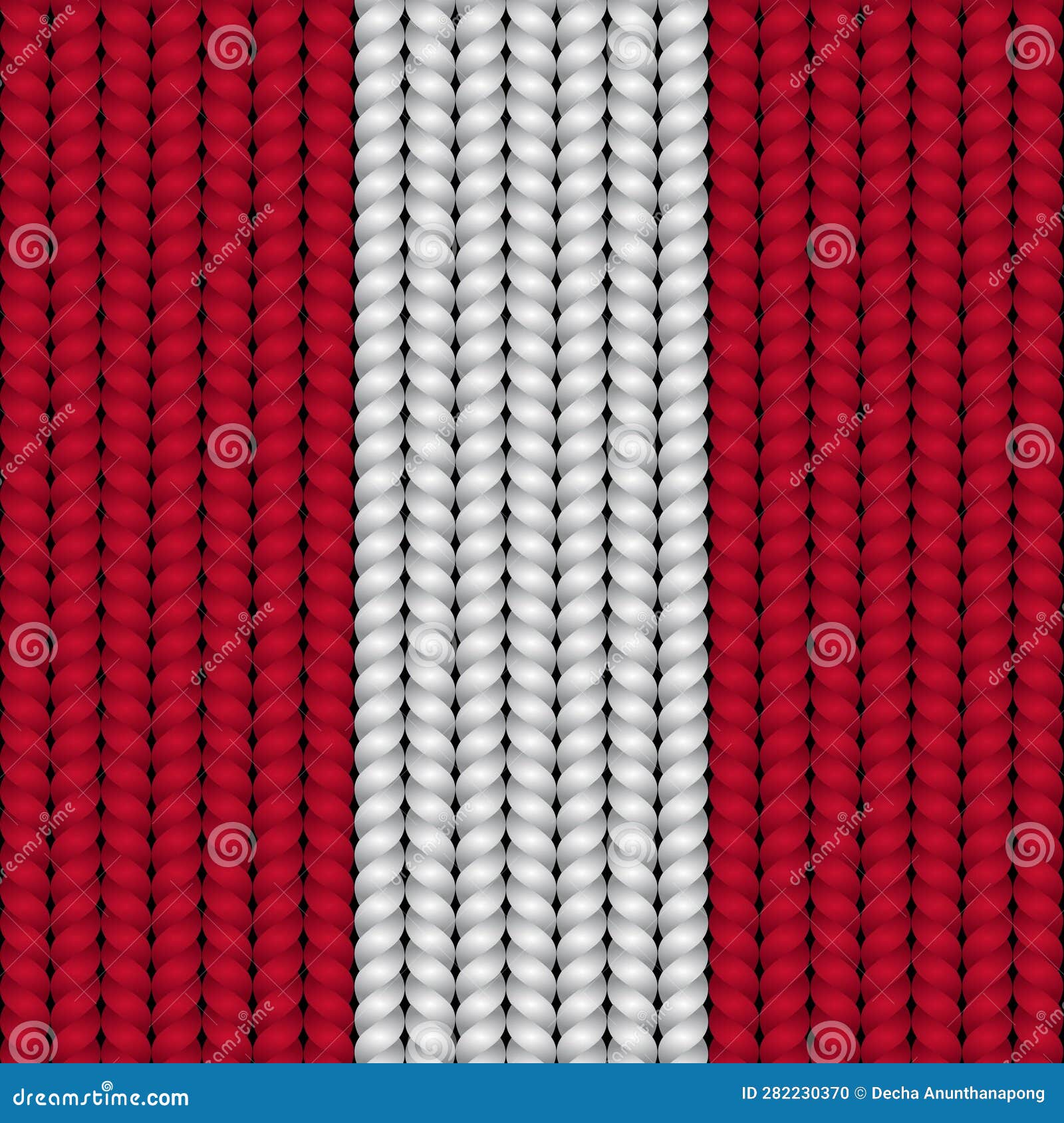 National flag braided rope stock illustration. Illustration of nation ...
