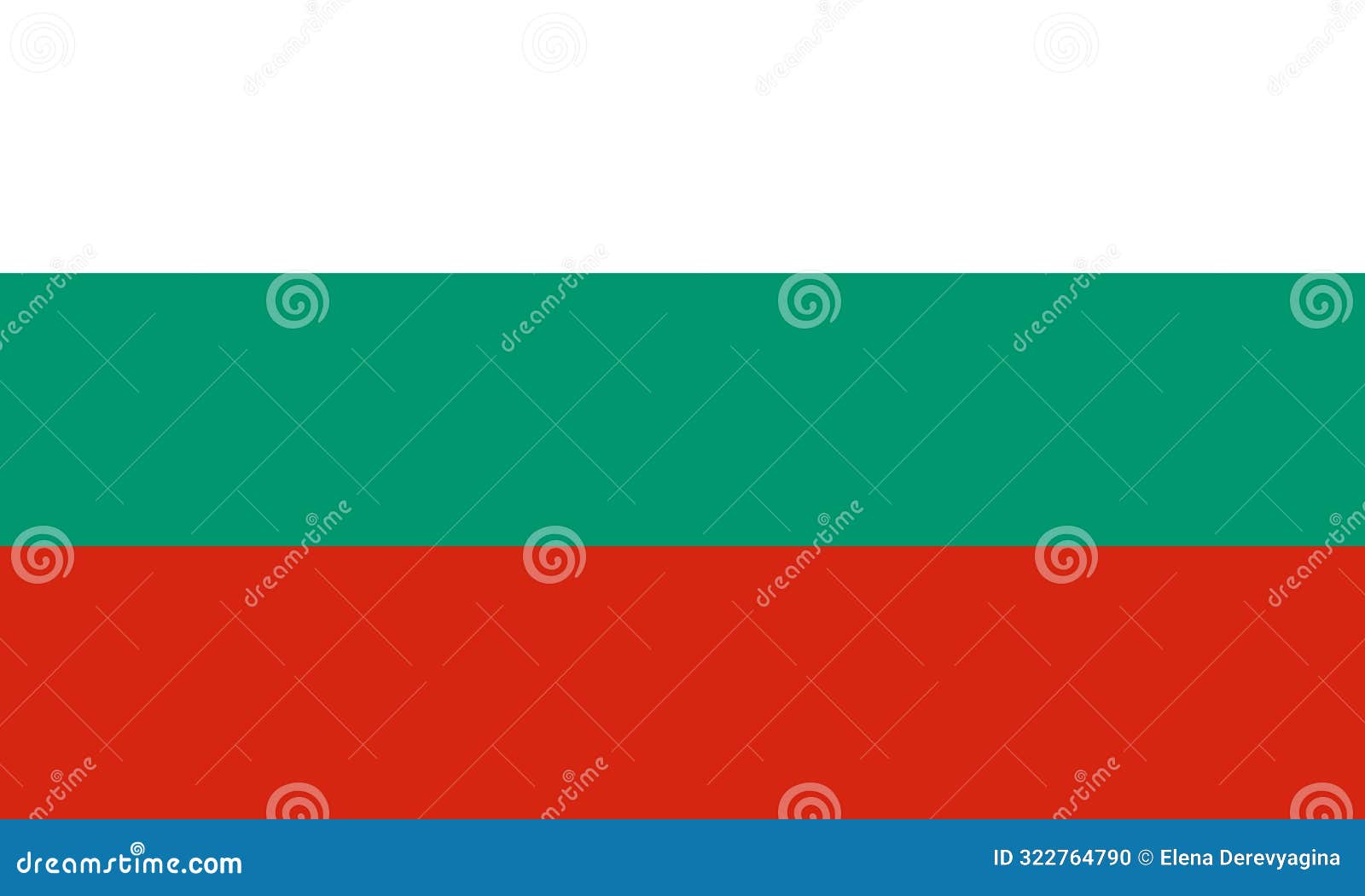 National Flag of Bulgaria, the Official Symbol Stock Illustration ...