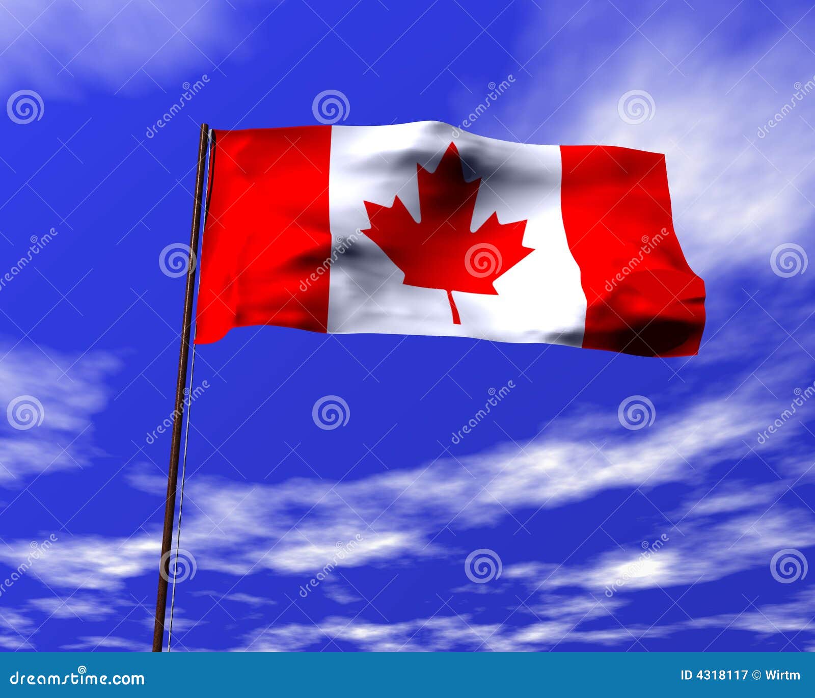 National flag of Canada stock illustration. Illustration of panel - 4318117