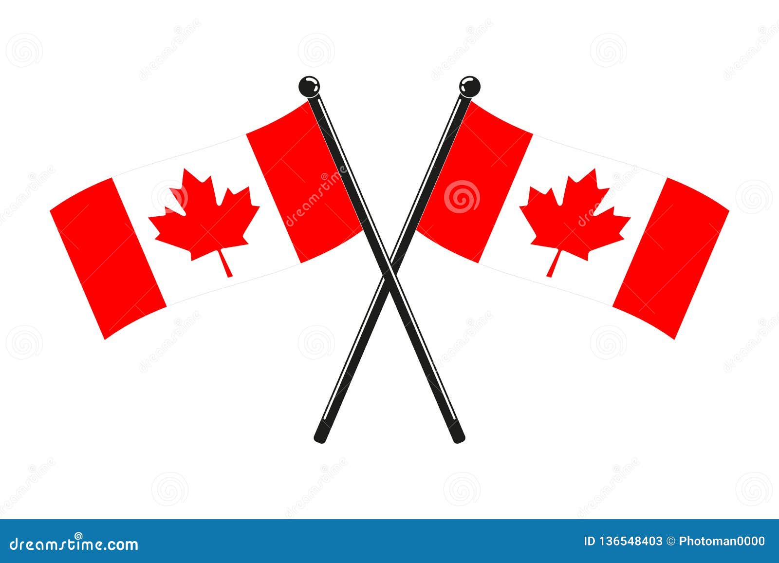 National Flag of Canada in the Original Size Stock Vector ...