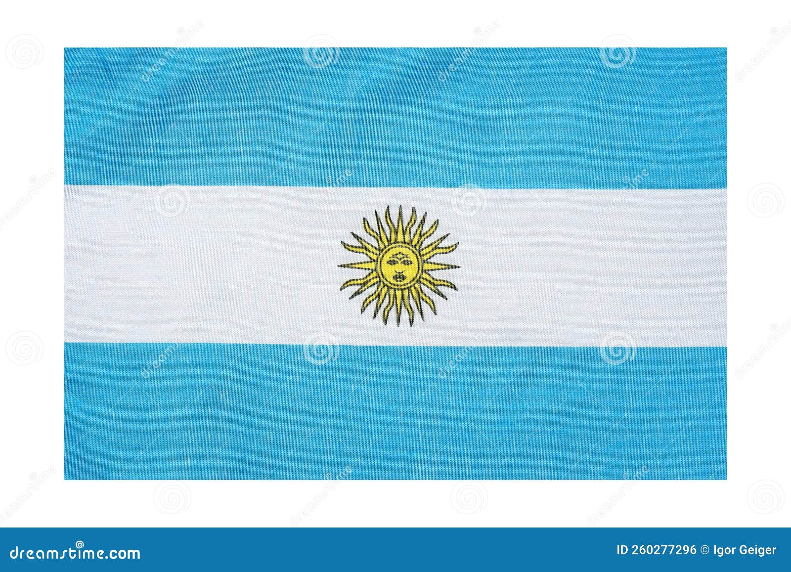 National Flag of the Country of Argentina, Isolate Stock Photo - Image ...
