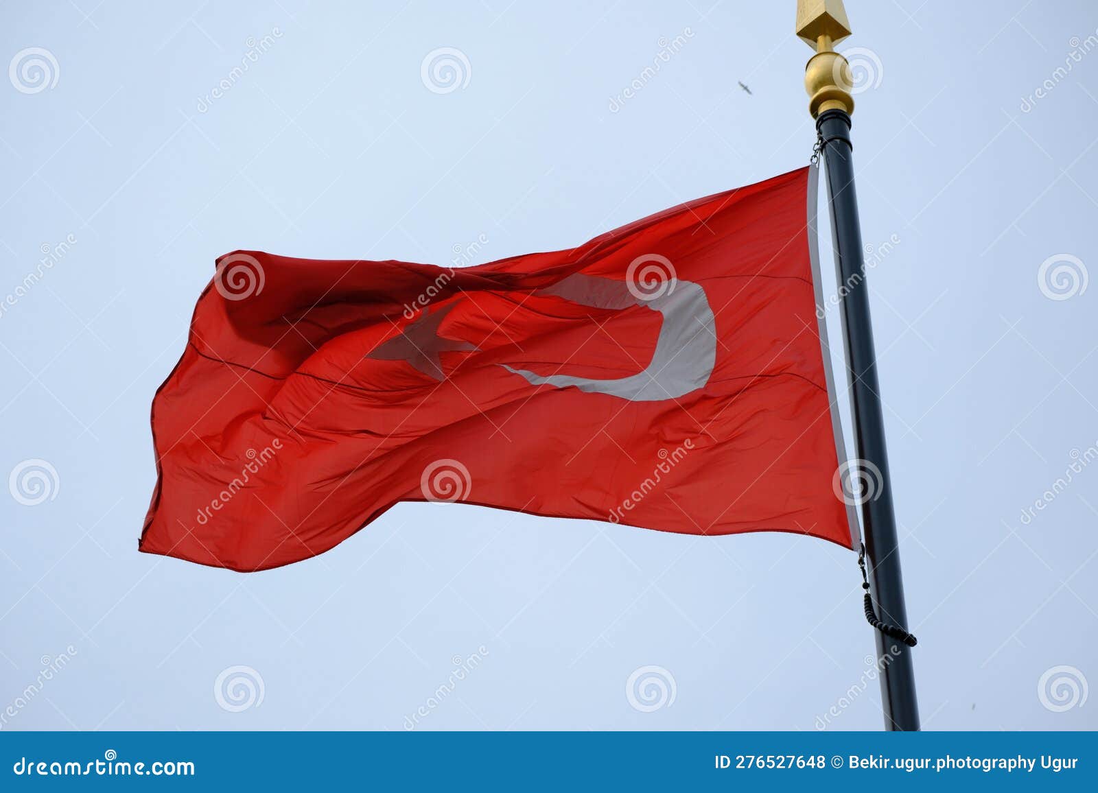 Flag of Turkey stock photo. Image of emblem, textile - 276527648