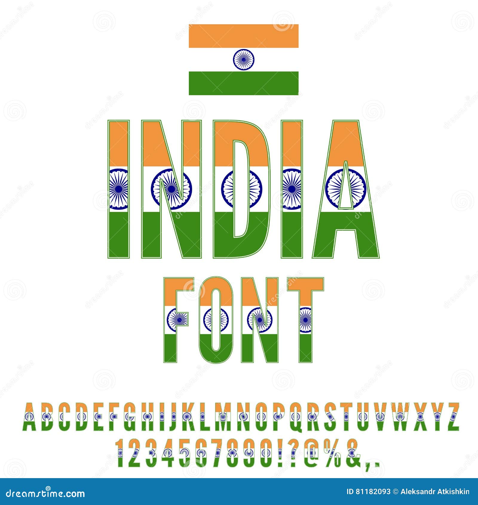 National Flag Font stock vector. Illustration of national - 81182093