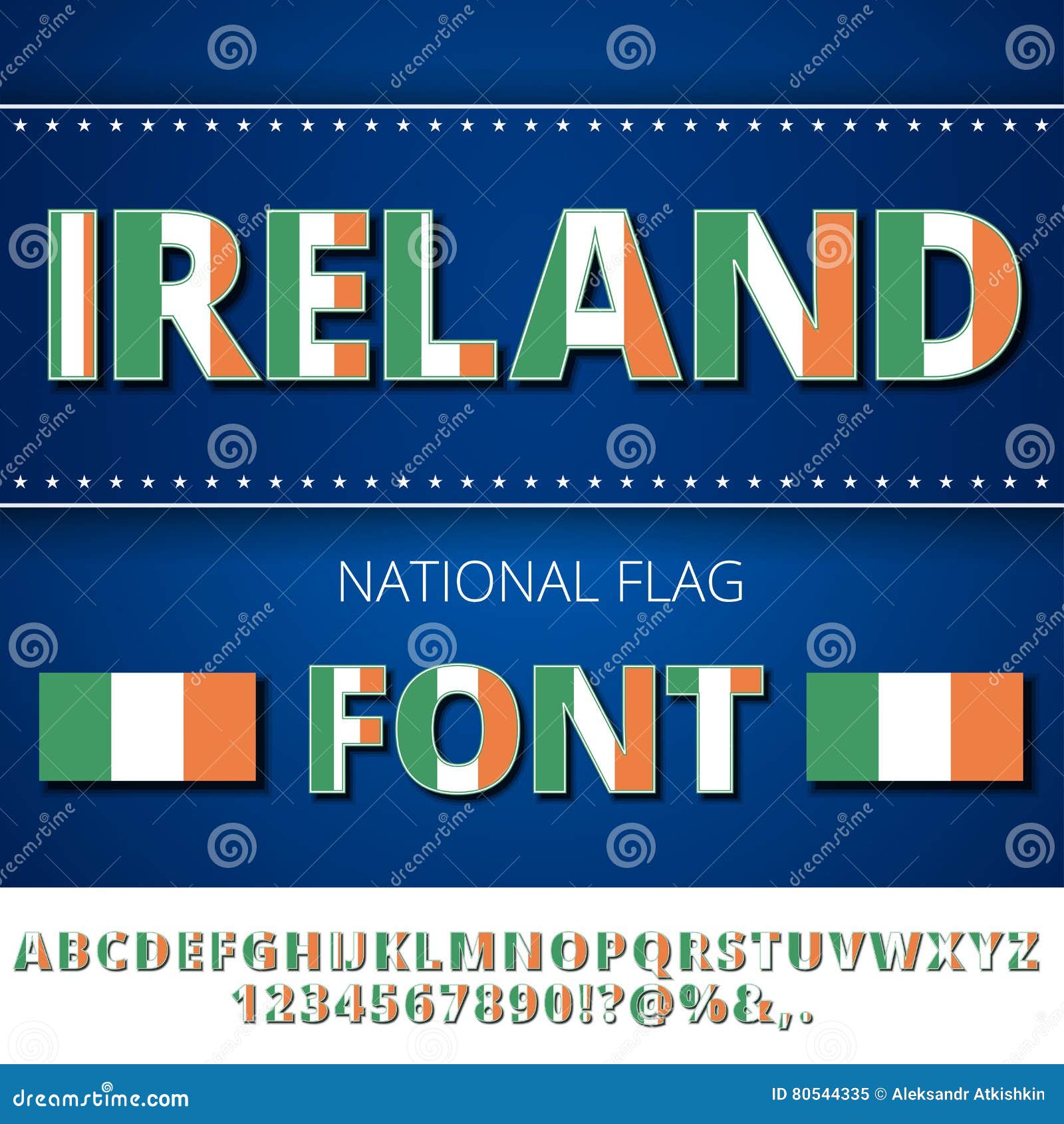 National Flag Font stock vector. Illustration of freedom - 80544335