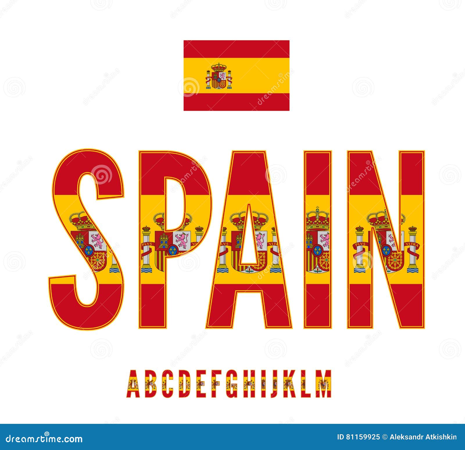 National Flag Font stock vector. Illustration of font - 81159925