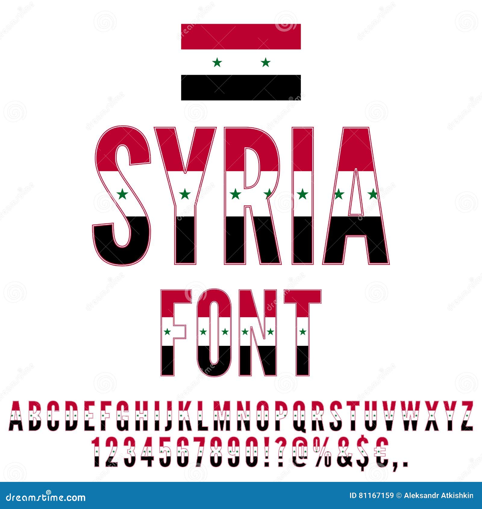 National Flag Font stock vector. Illustration of independence - 81167159