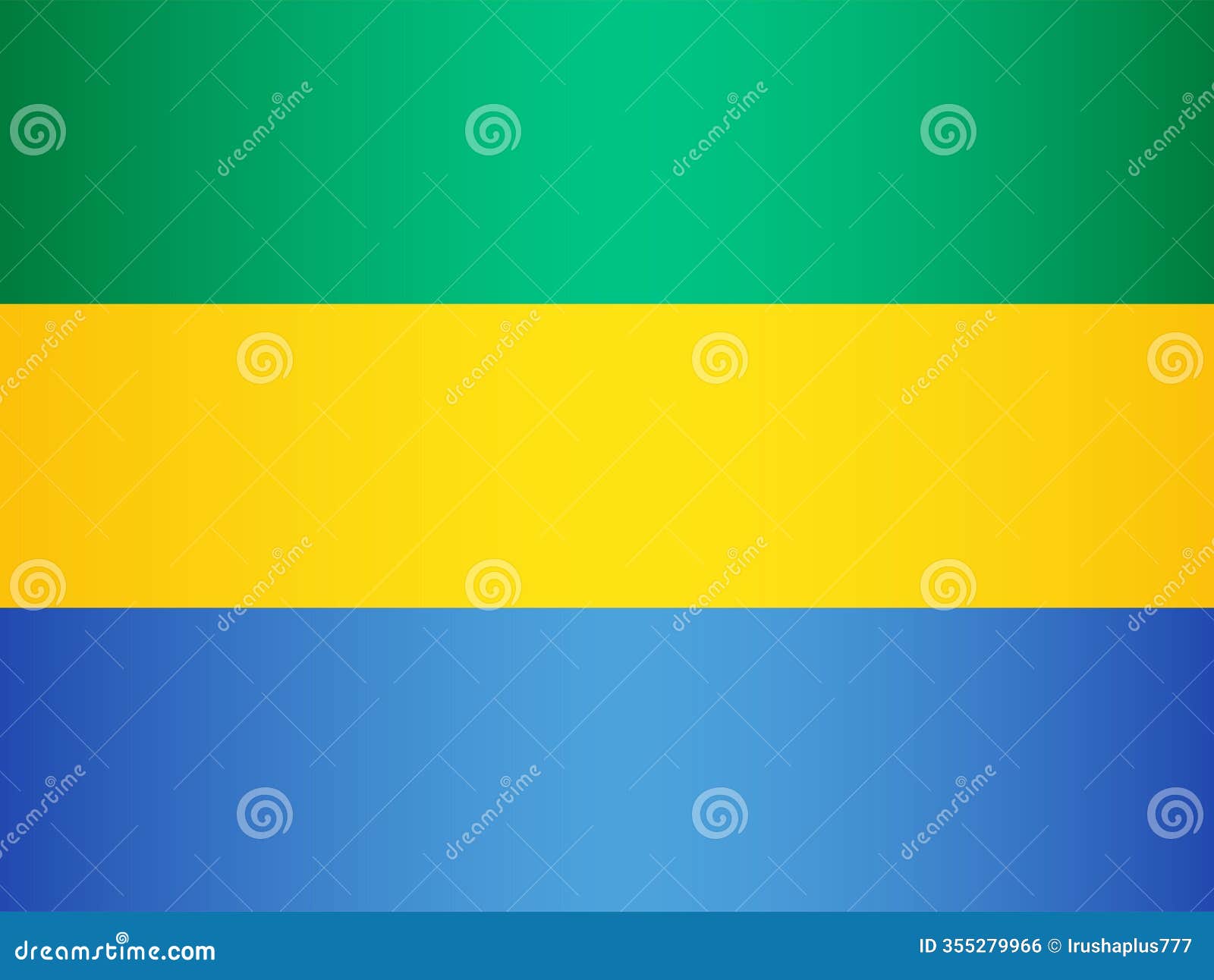 National Flag of Gabon Vector Stock Illustration - Illustration of ...