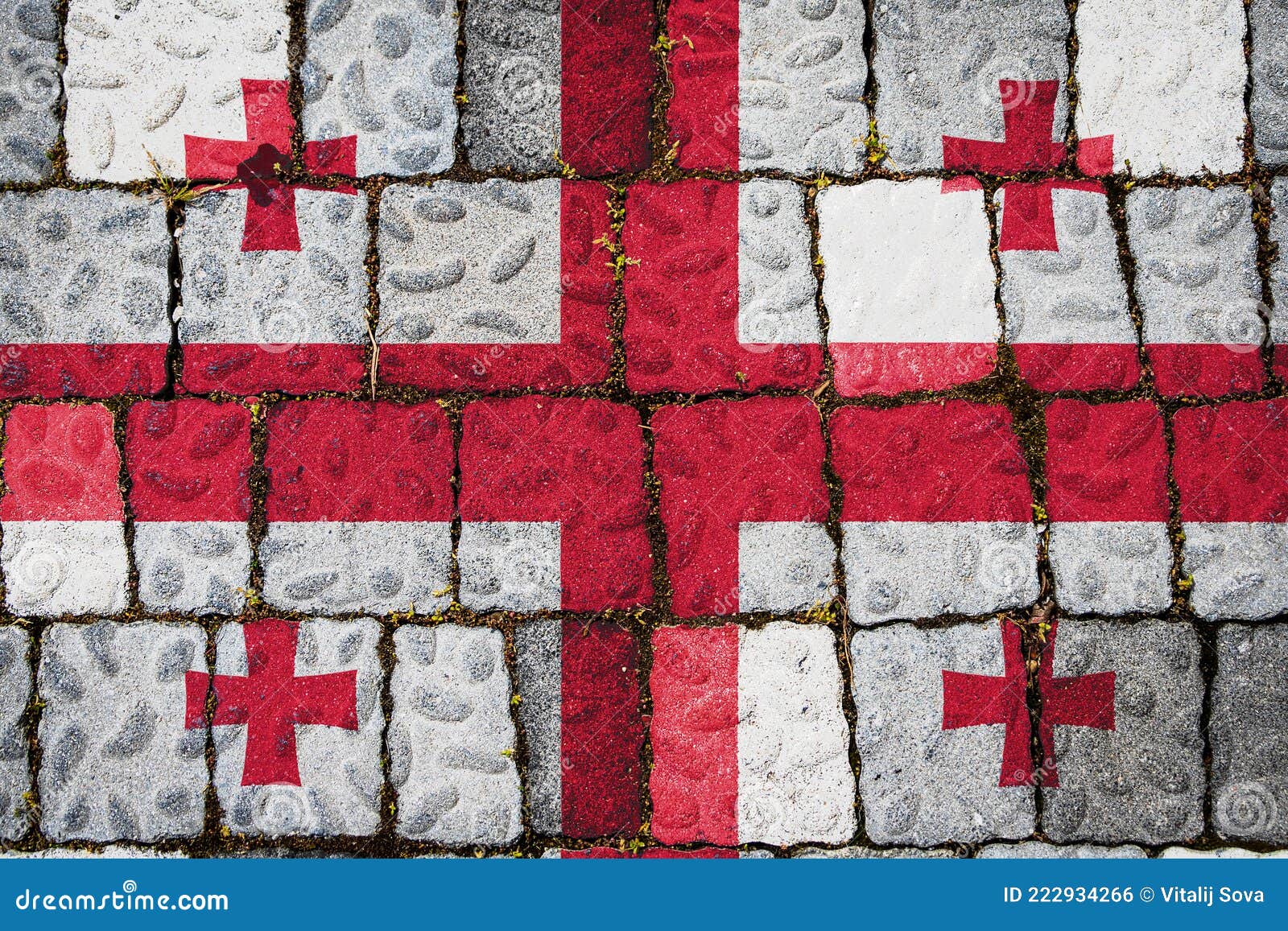 Flag Banner on Stone Texture Background Stock Photo - Image of banner ...