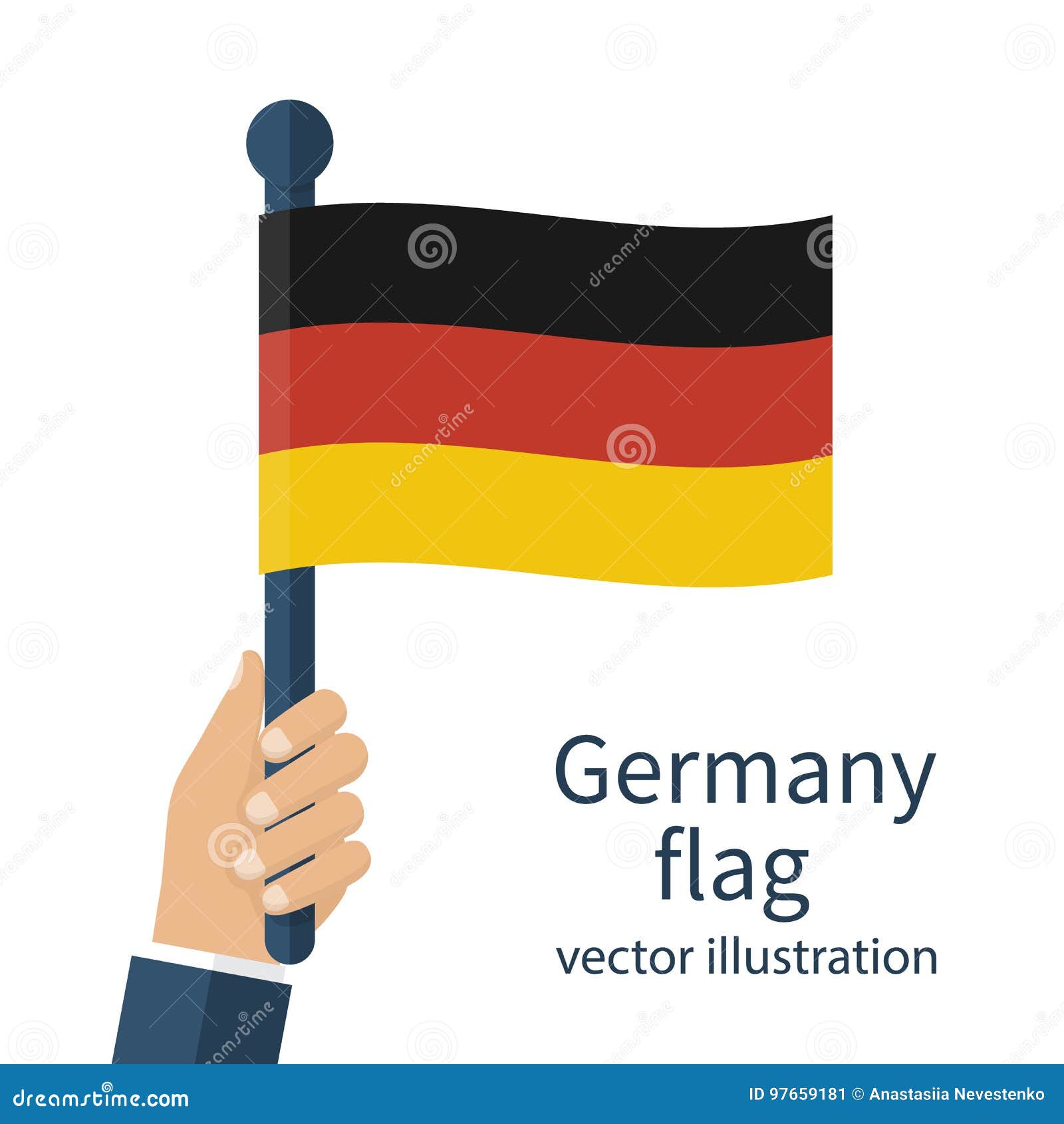 National flag of Germany stock vector. Illustration of culture - 97659181