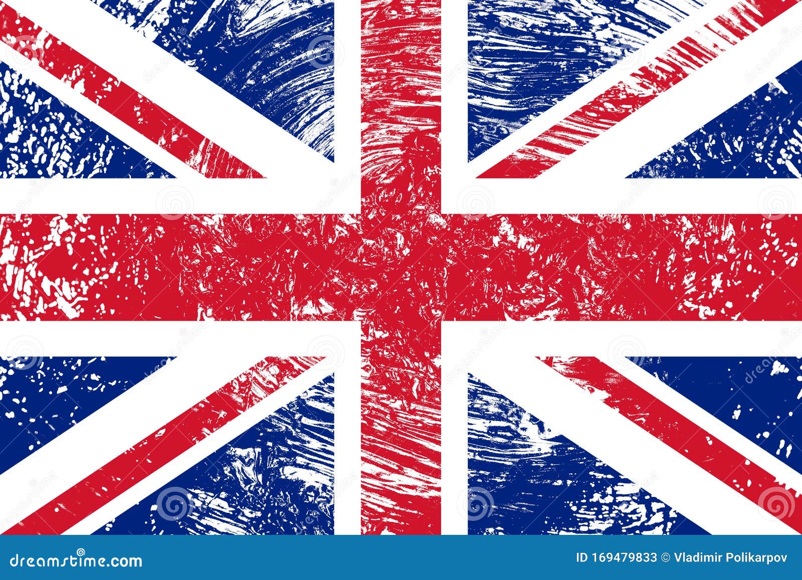 Flag of Great Britain with Texture. Template for Design Stock ...