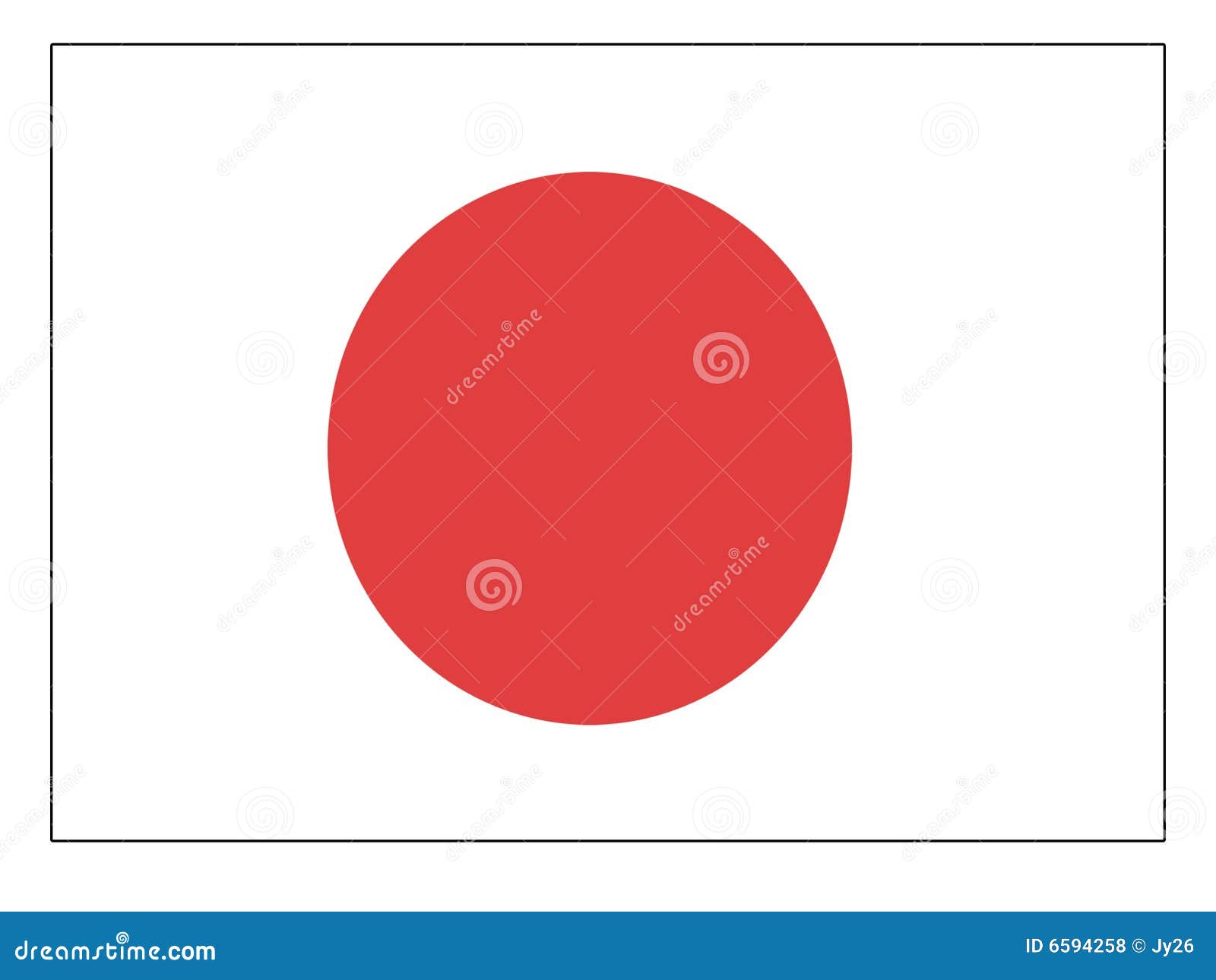 National flag of Japan stock illustration. Illustration of countries ...