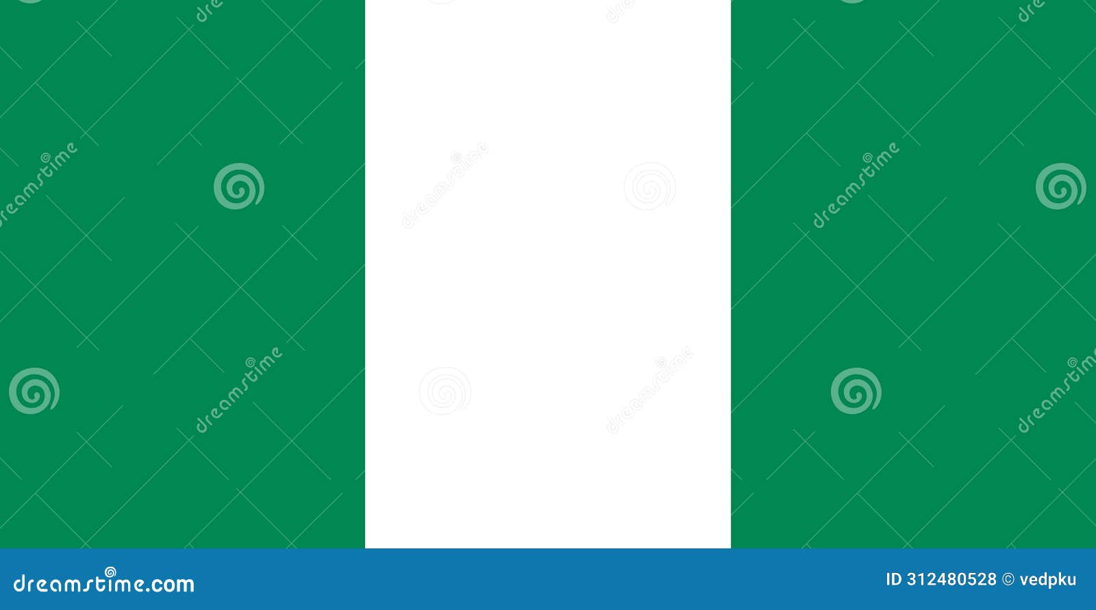 National Flag of Nigeria, Nigeria Sign, Nigeria Flag Stock Illustration ...