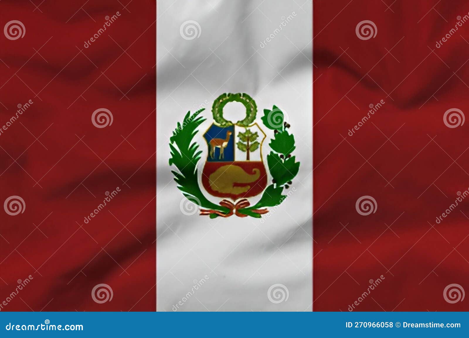 National flag of Peru stock illustration. Illustration of orange ...