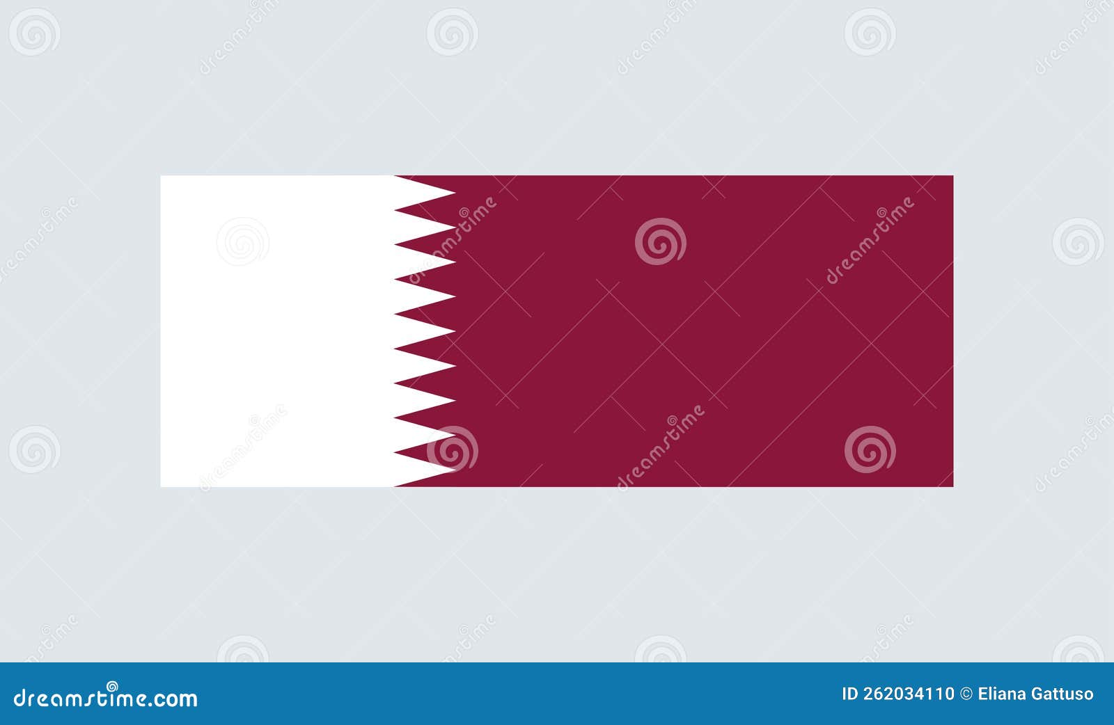 The National Flag of Qatar. Vector Illustration Stock Vector ...