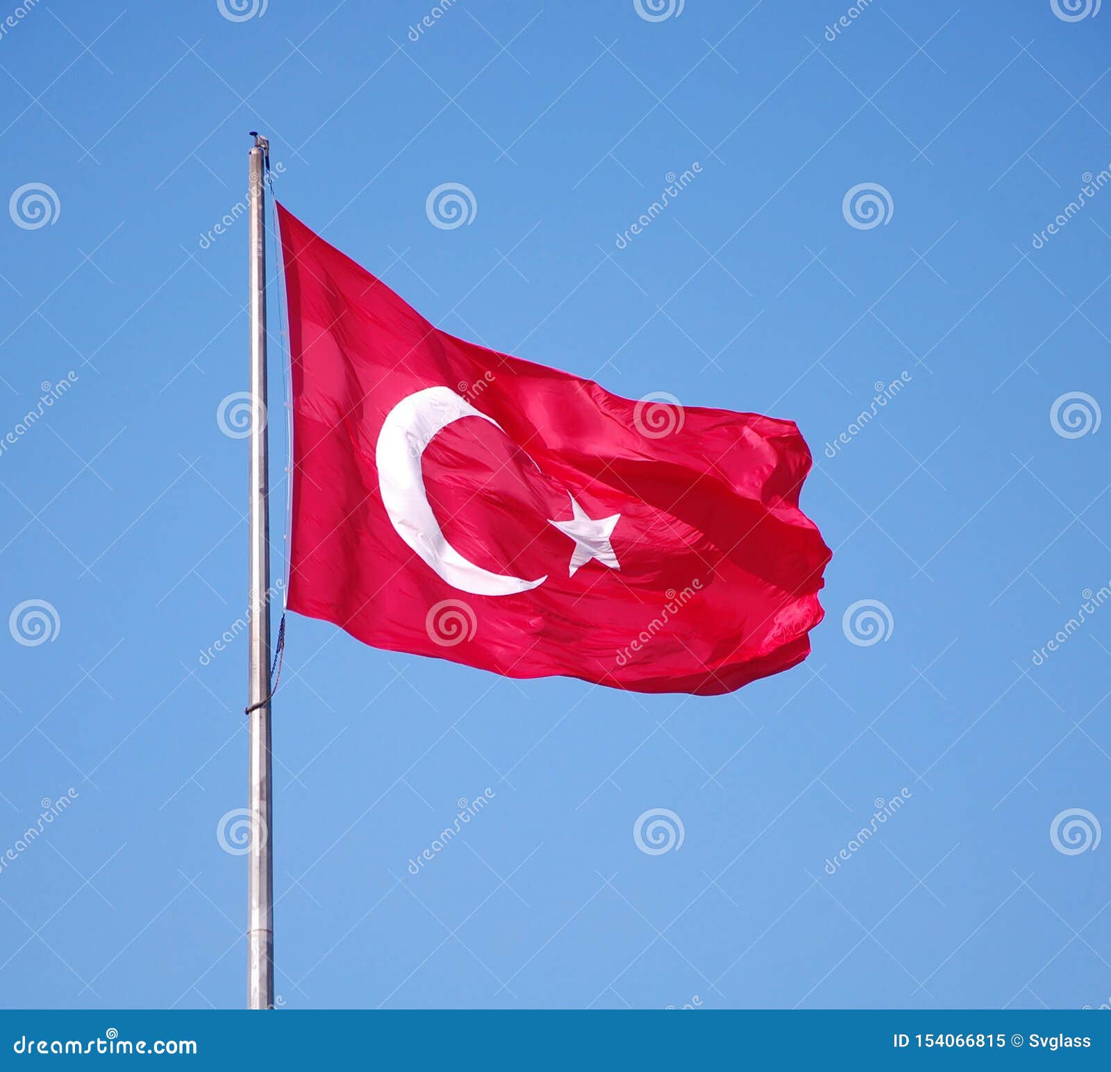 The flag of Turkey stock image. Image of color, white - 154066815