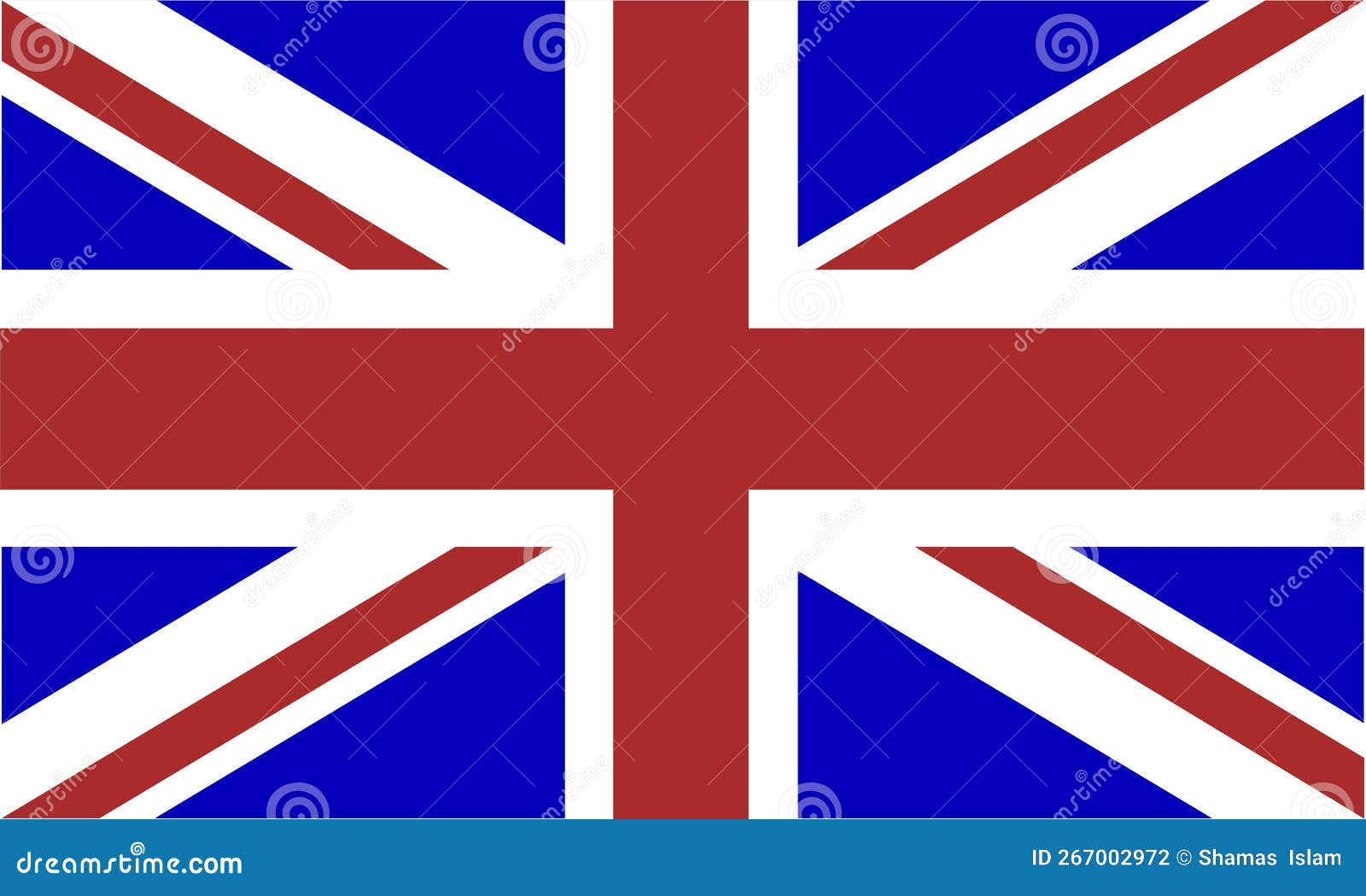National Flag of UK with Official Colors Vector Stock Vector ...