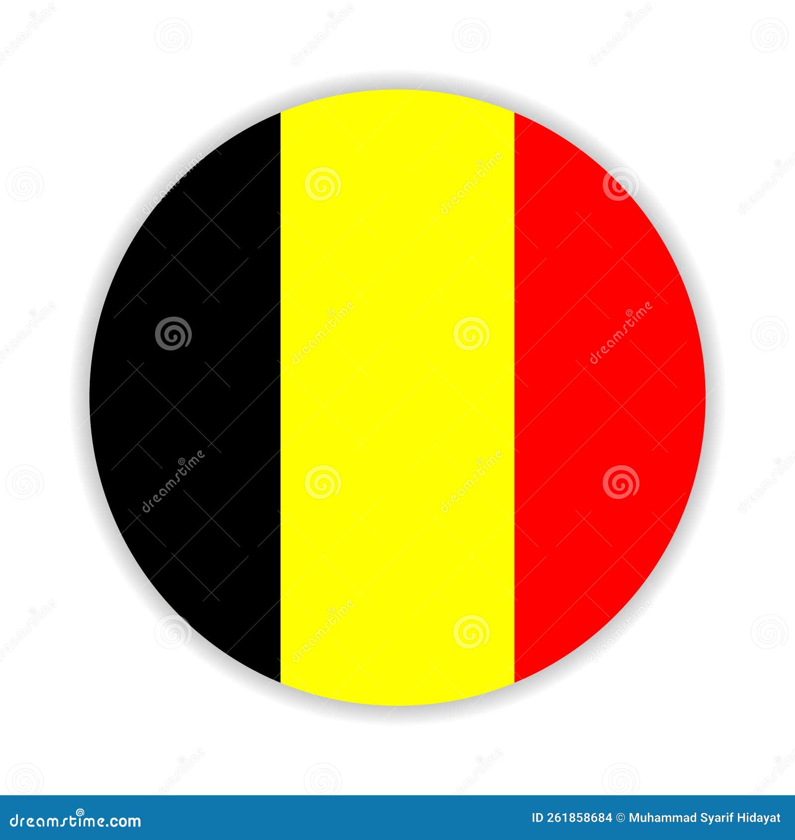 Round Flag of Belgium. Vector Illustration Stock Illustration ...