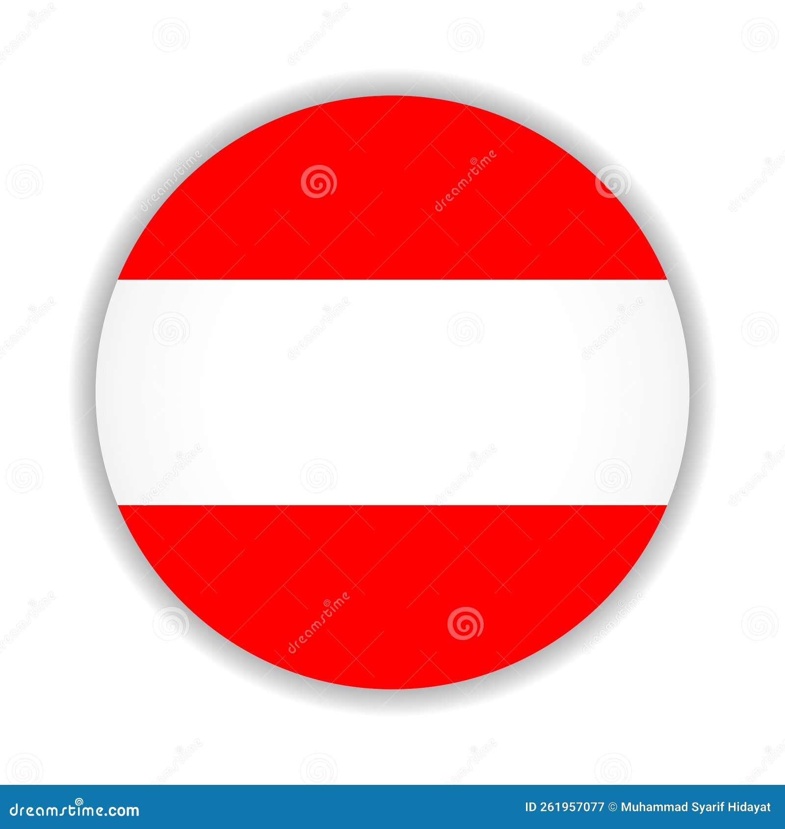 Round Flag of Austria. Vector Illustration Stock Illustration ...