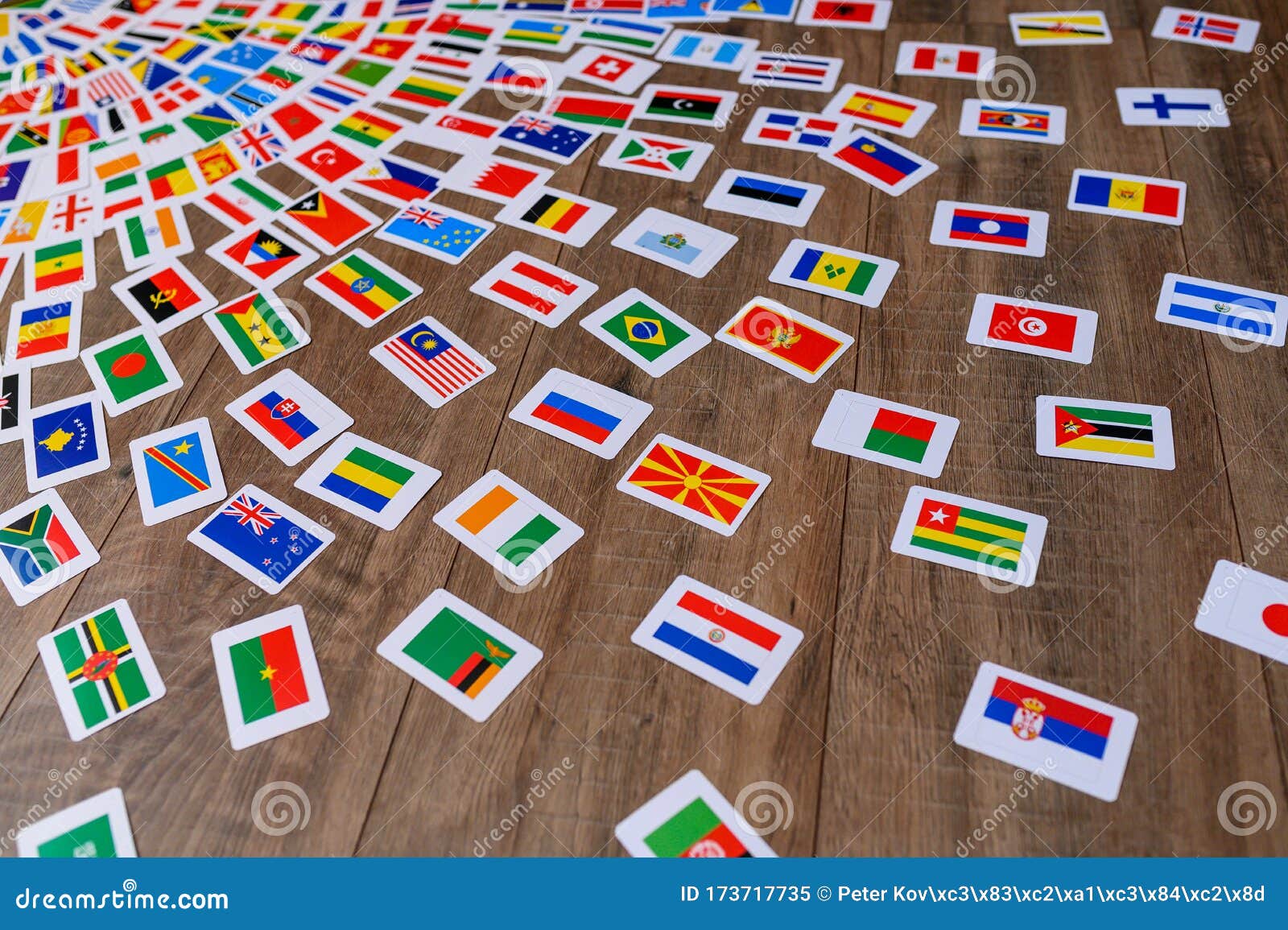 World Map Of The Brown Continent And Blue Planet Earth With Clouds ...