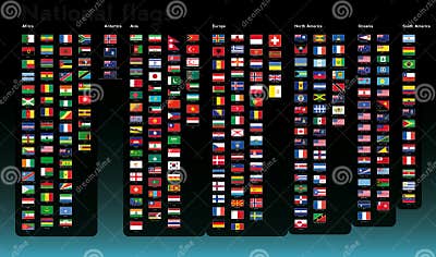 National flags collection stock vector. Illustration of emirates - 11405383