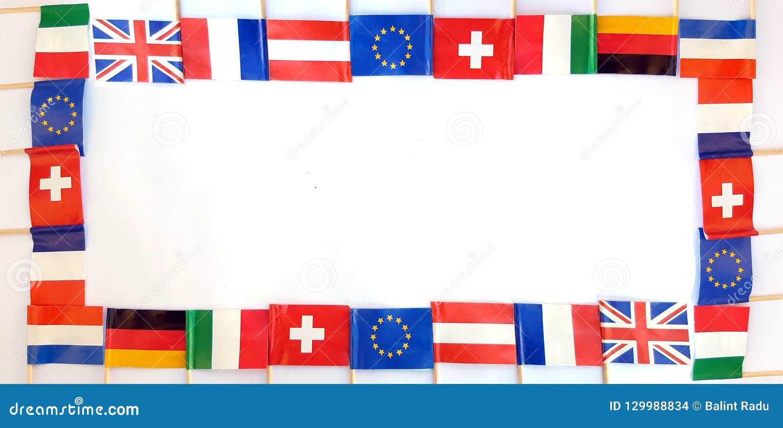 National Flags of Different Countries Frame Stock Photo - Image of ...