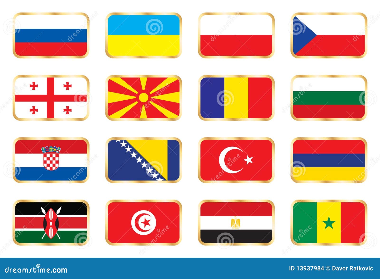 National flags - Mix set stock vector. Illustration of russia - 13937984