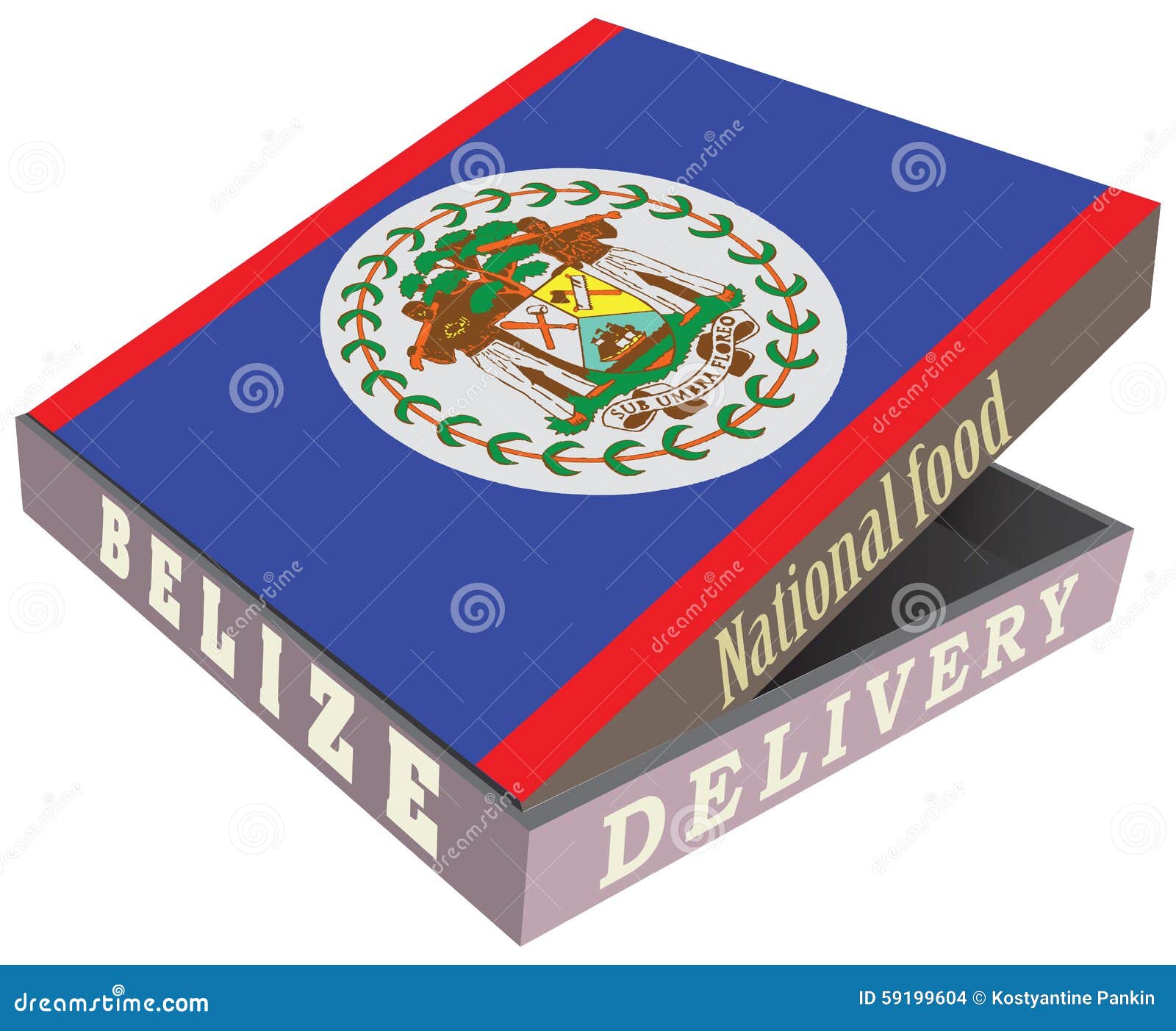 National food of Belize stock vector. Illustration of cooked - 59199604