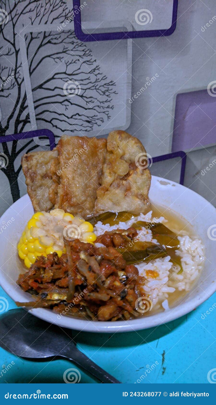 National Food of Indonesian Stock Image - Image of indonesian ...