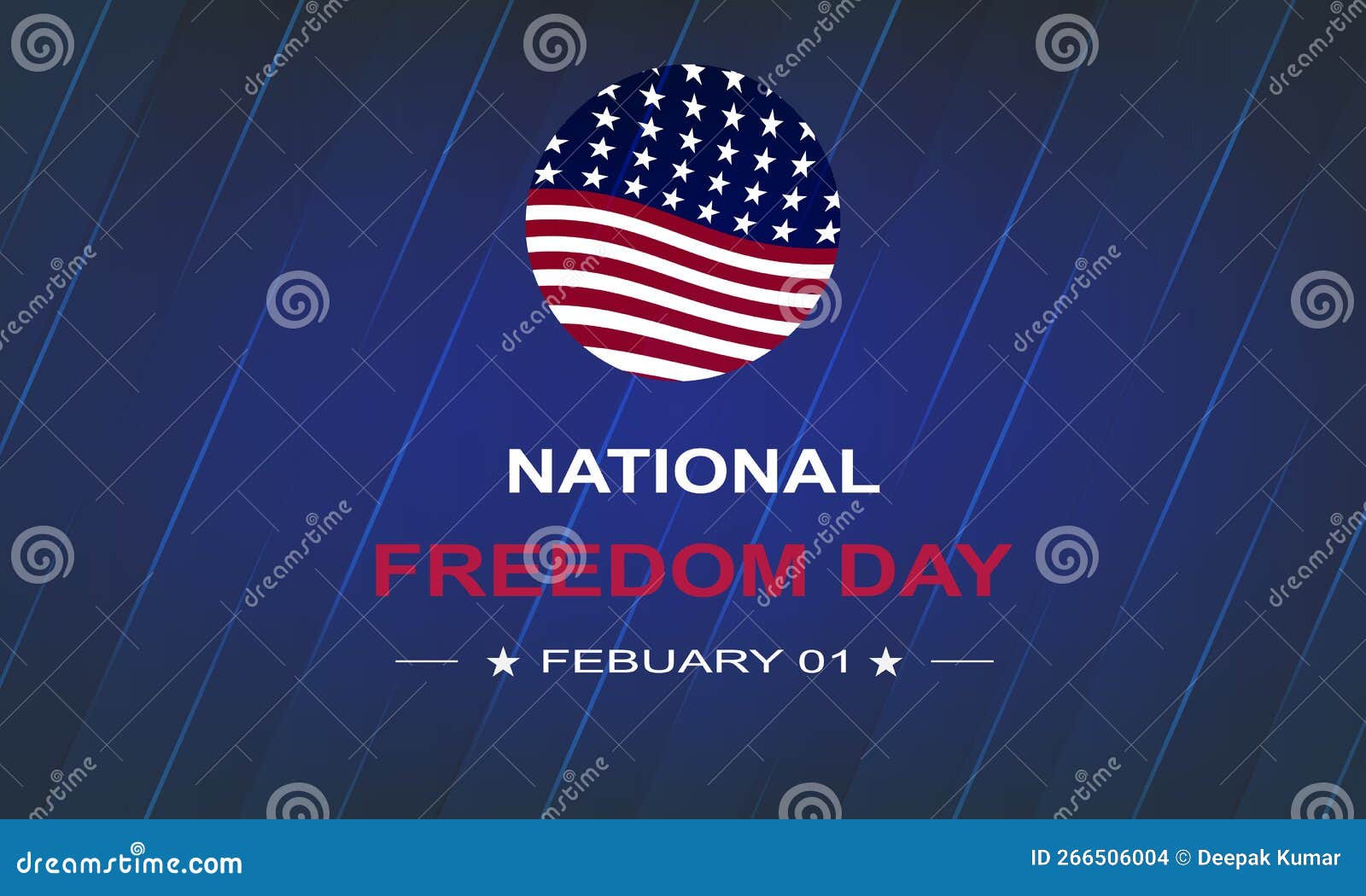 National Freedom Day Background USA Stock Vector - Illustration of logo ...