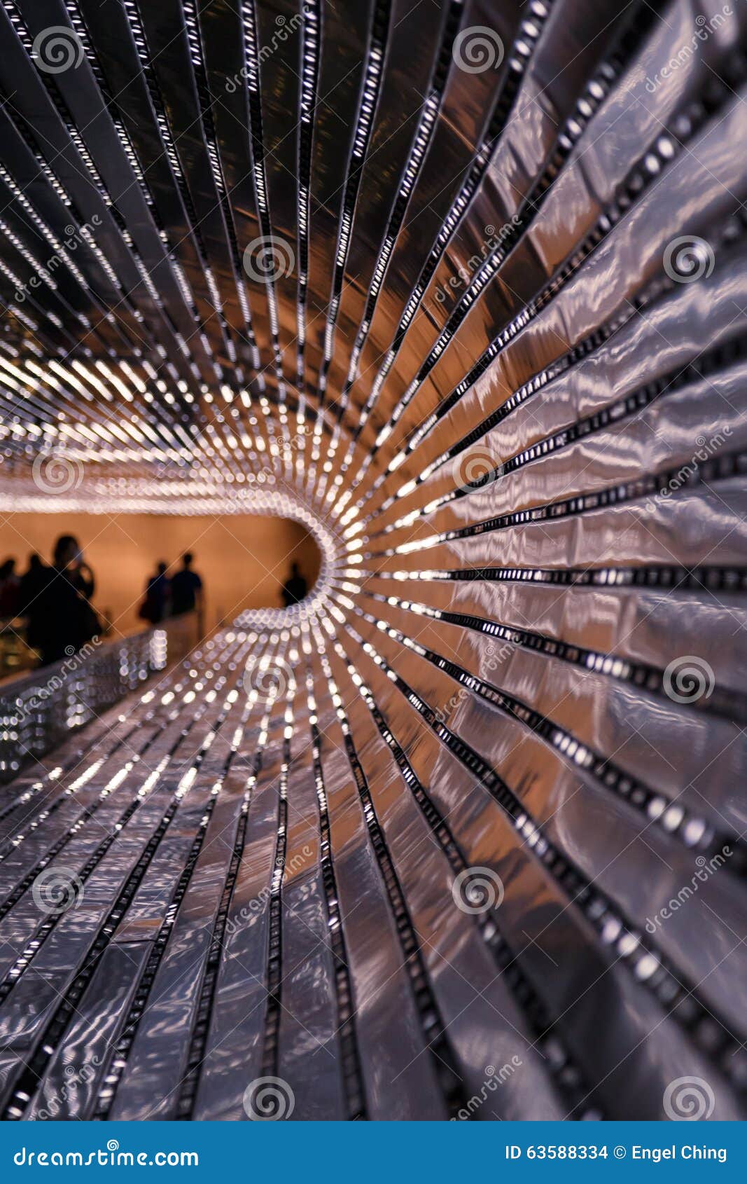 National Gallery of Art Moving Walkway Stock Photo - Image of dark ...