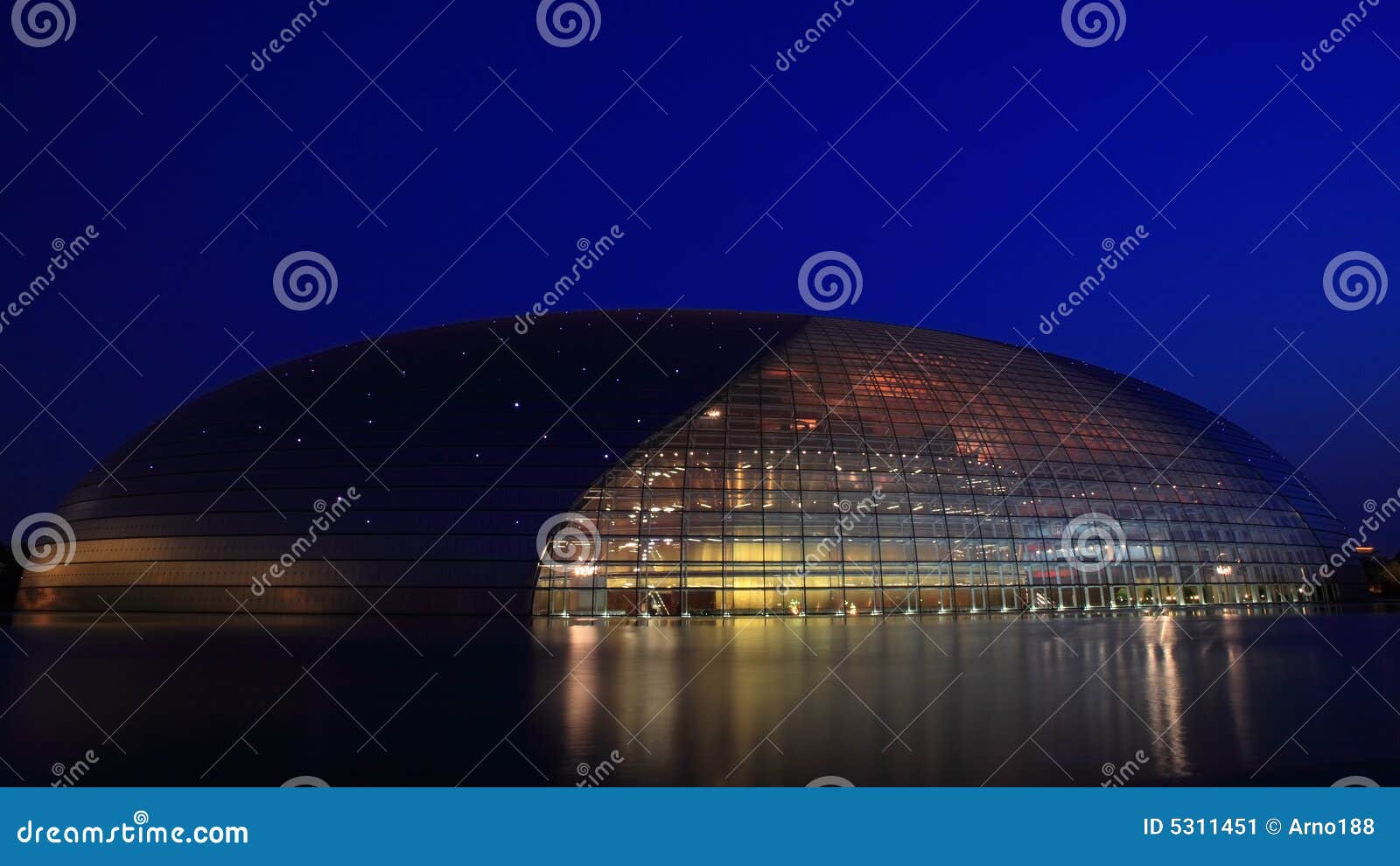 The National Grand Theater in Beijing Stock Image - Image of travel ...
