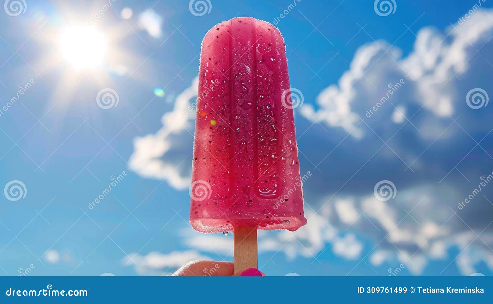 National Grape Popsicle Day. Frozen Grape Juice on a Stick. Stock Image ...