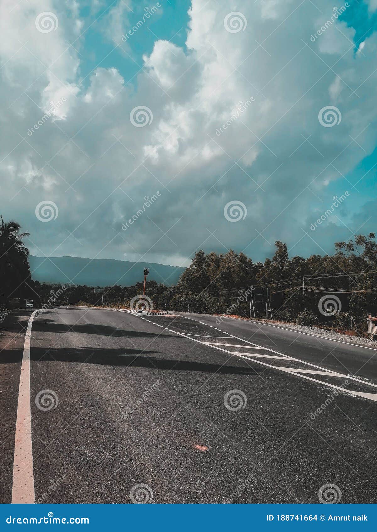 National Haiway of India, Beautiful View of Mountains Stock Photo ...