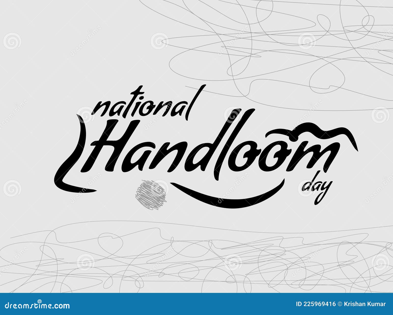 National Handloom Day Design Stock Vector - Illustration of muslin ...