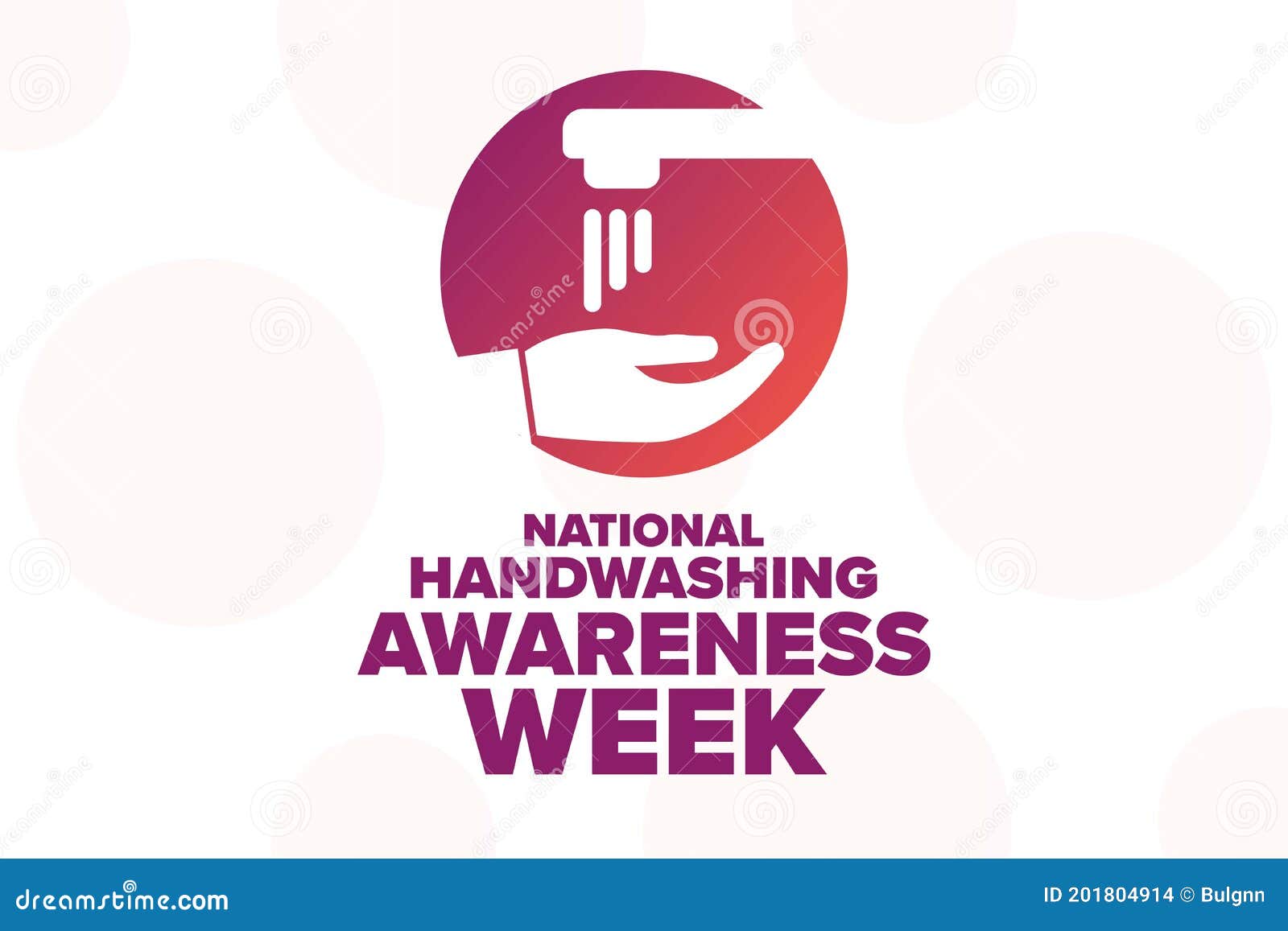National Handwashing Awareness Week Holiday Concept Stock Vector