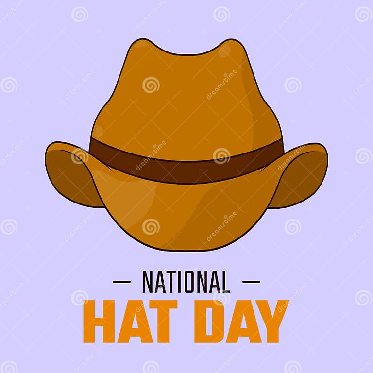 National Hat Day Vector Illustration Hat Icon Stock Vector ...