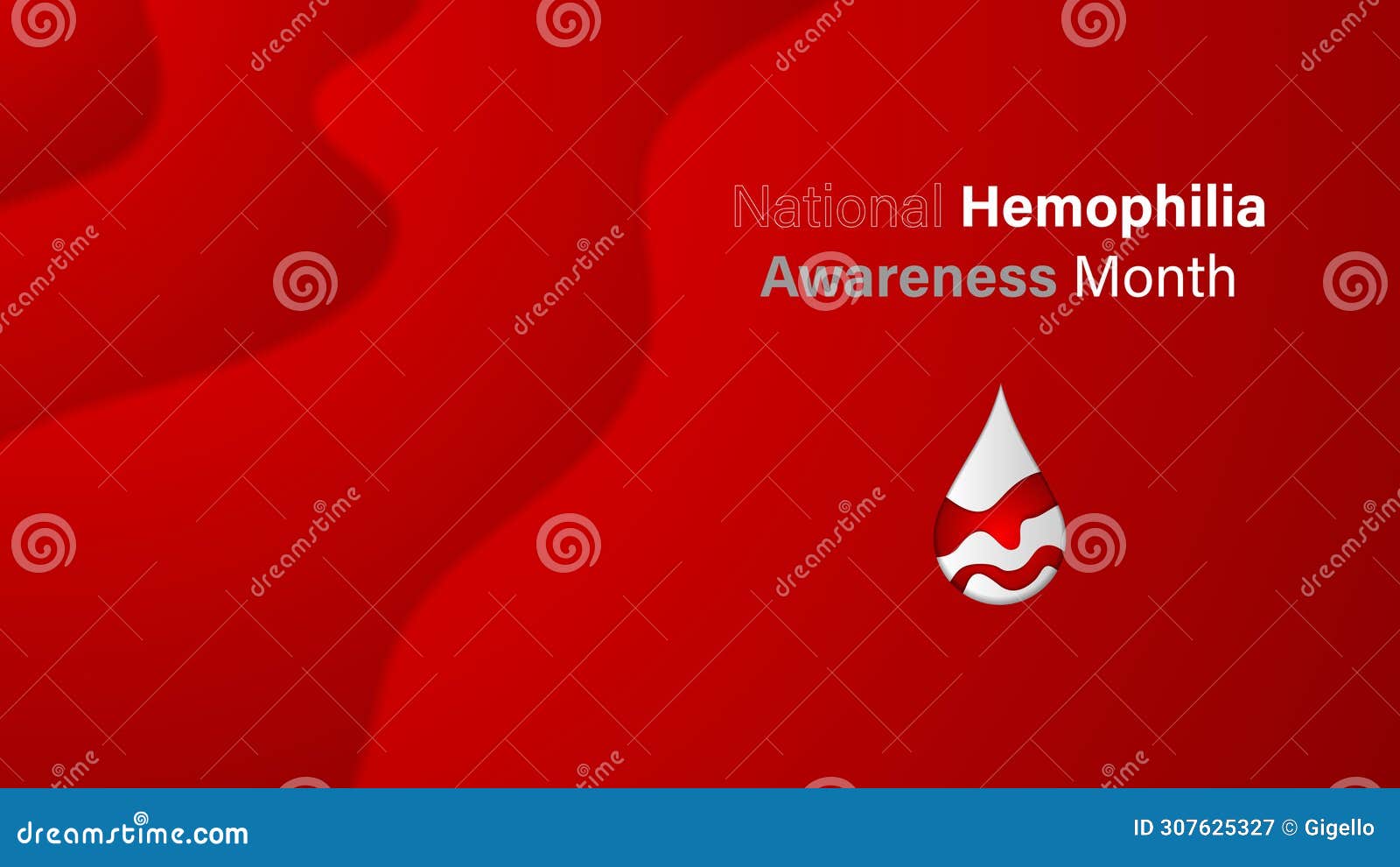 National Hemophilia Awareness Month Vector Design Stock Vector ...