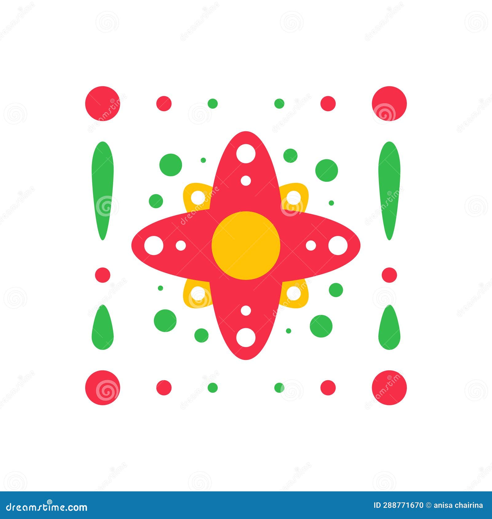 National Hispanic Heritage Month Element Design Vector Stock Vector ...