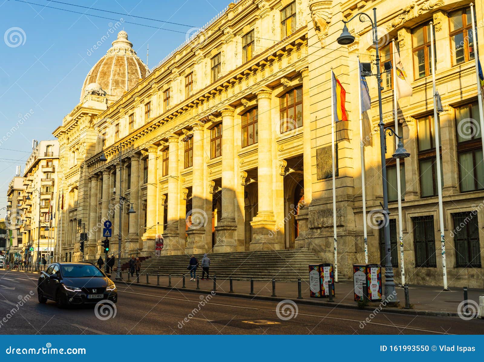 National History Museum Facade in Downtown Bucharest, Romania, 2019 ...