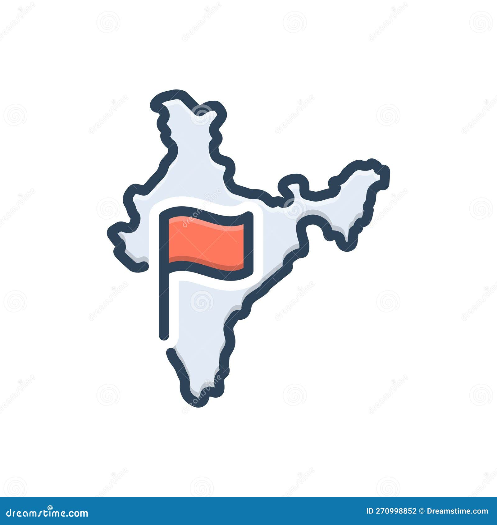 Color Illustration Icon for National, Flag and Map Stock Vector ...