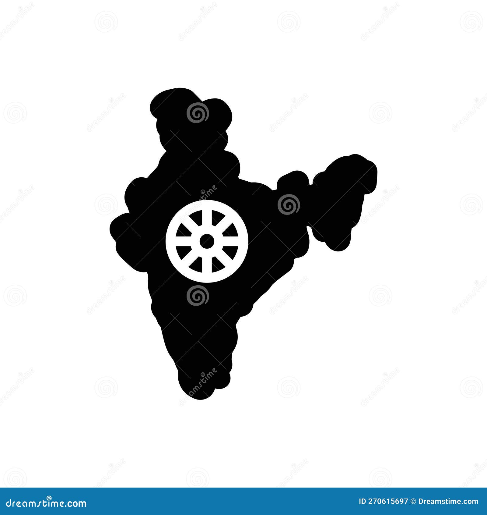 Black Solid Icon for National, India and Country Stock Vector ...