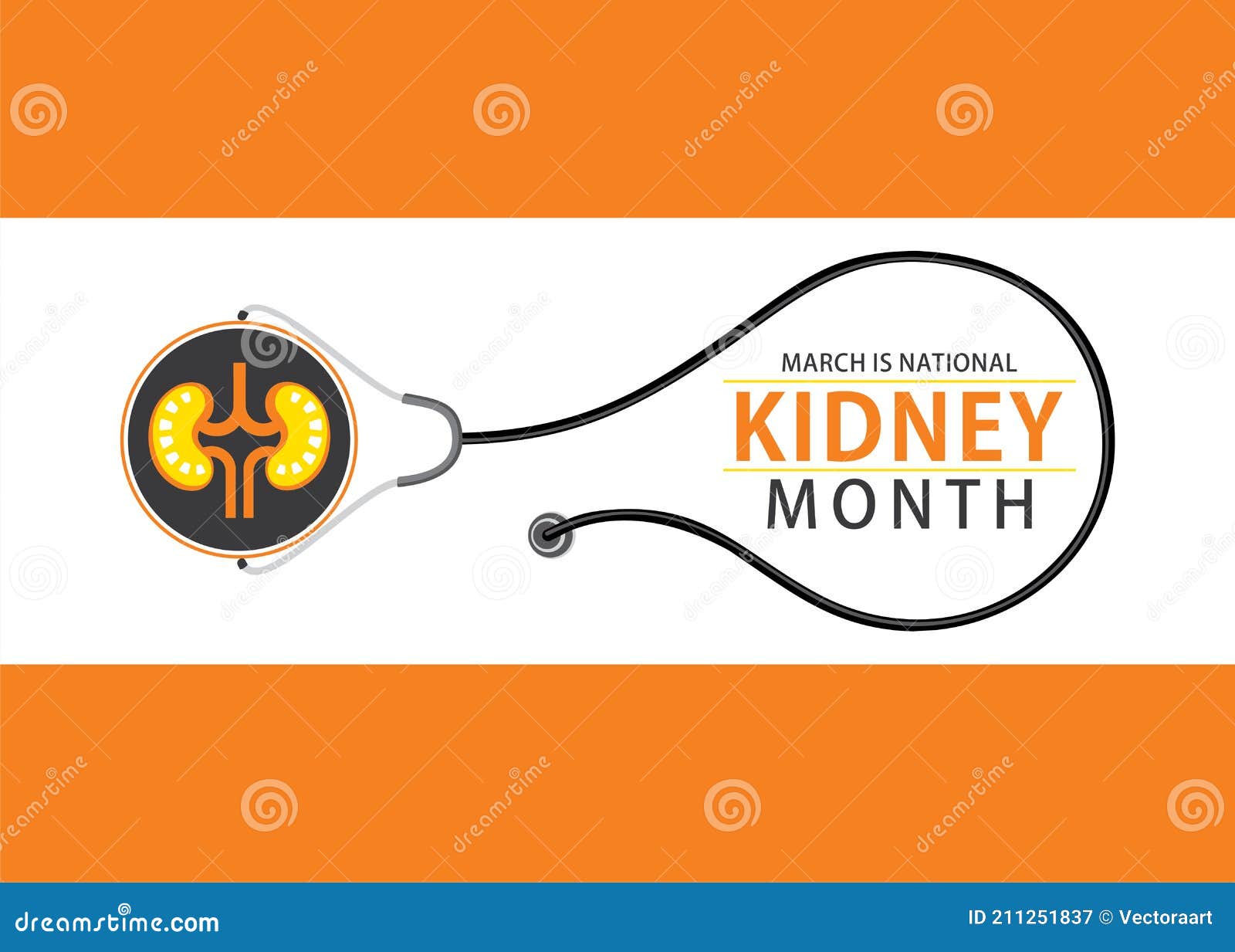 National Kidney Month Design Stock Vector - Illustration of illness ...