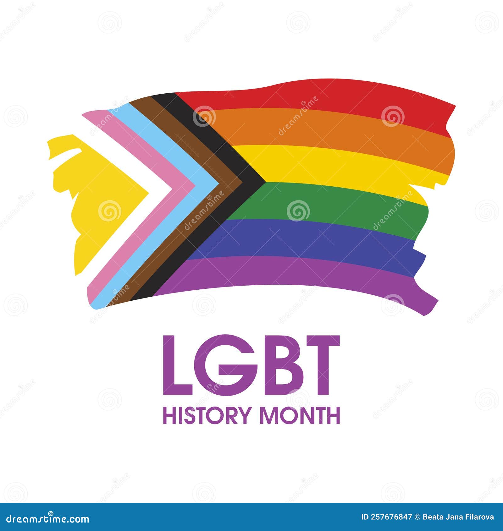 Vector LGBTQIA Diversity. Diverse People Showing Banners And Pride Flag ...