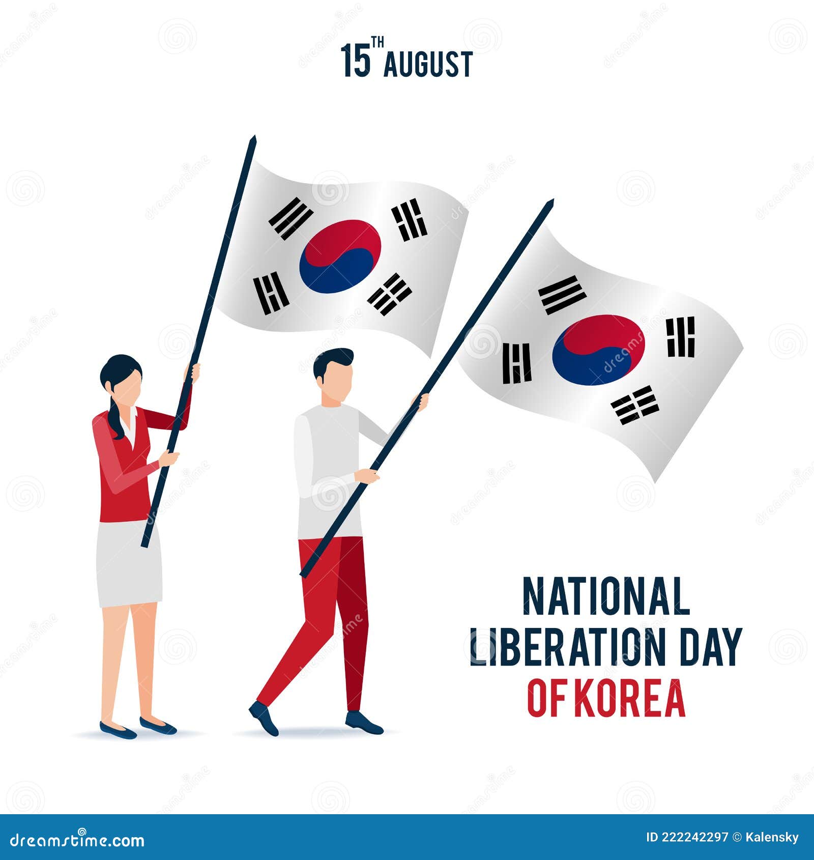 National Liberation Day Of South Korea Social Media Post Template ...
