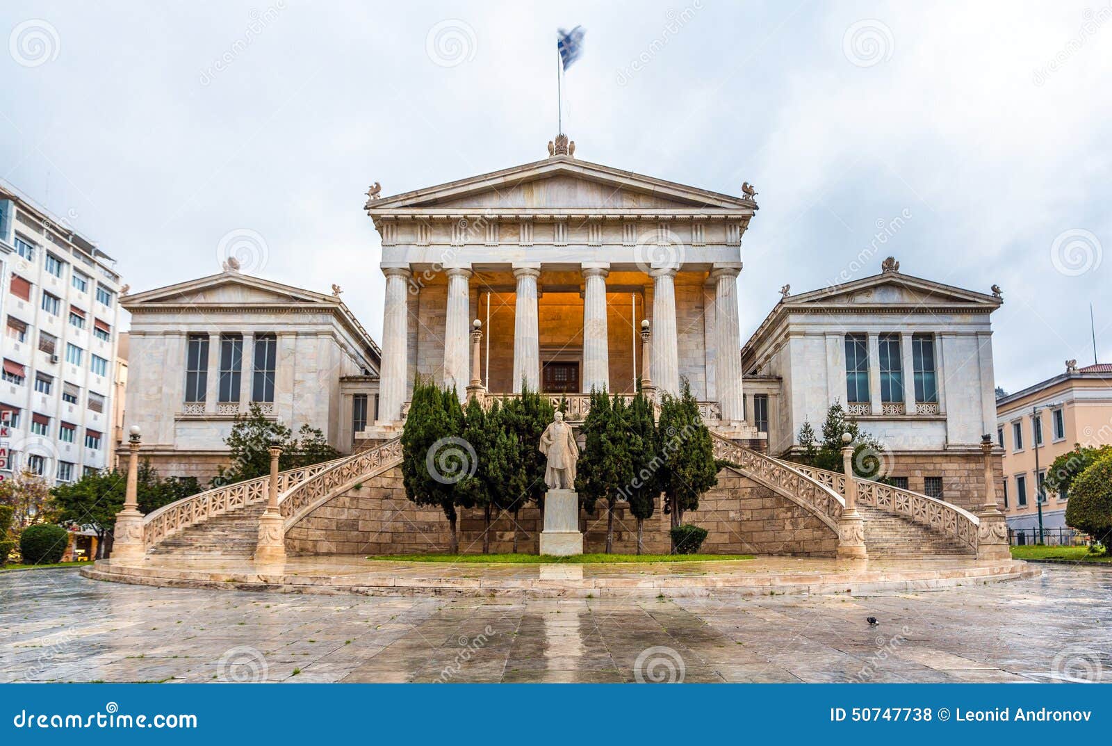 National Library in Athens stock photo. Image of athina - 50747738
