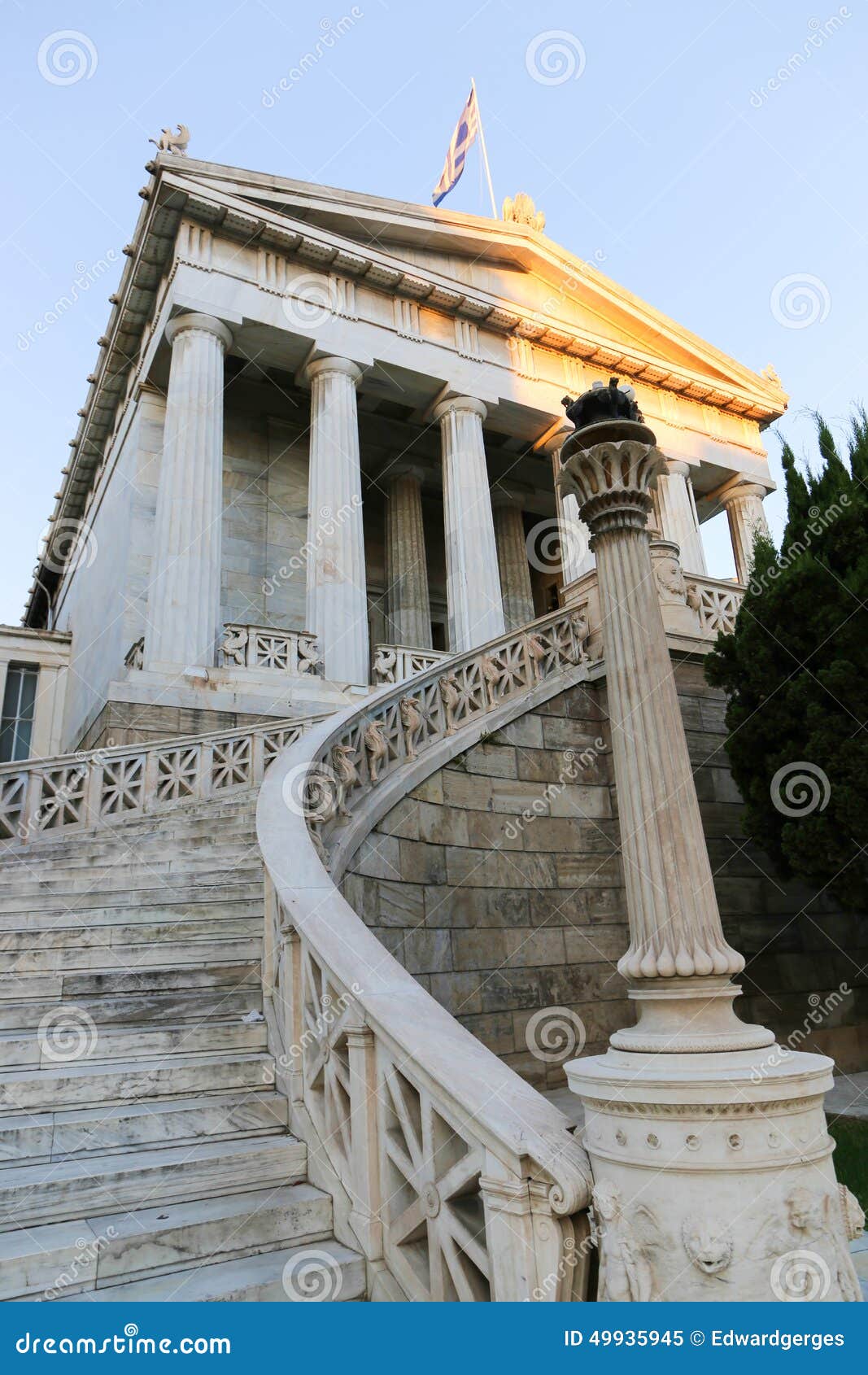 The National Library in Athens Stock Image - Image of bucharest ...