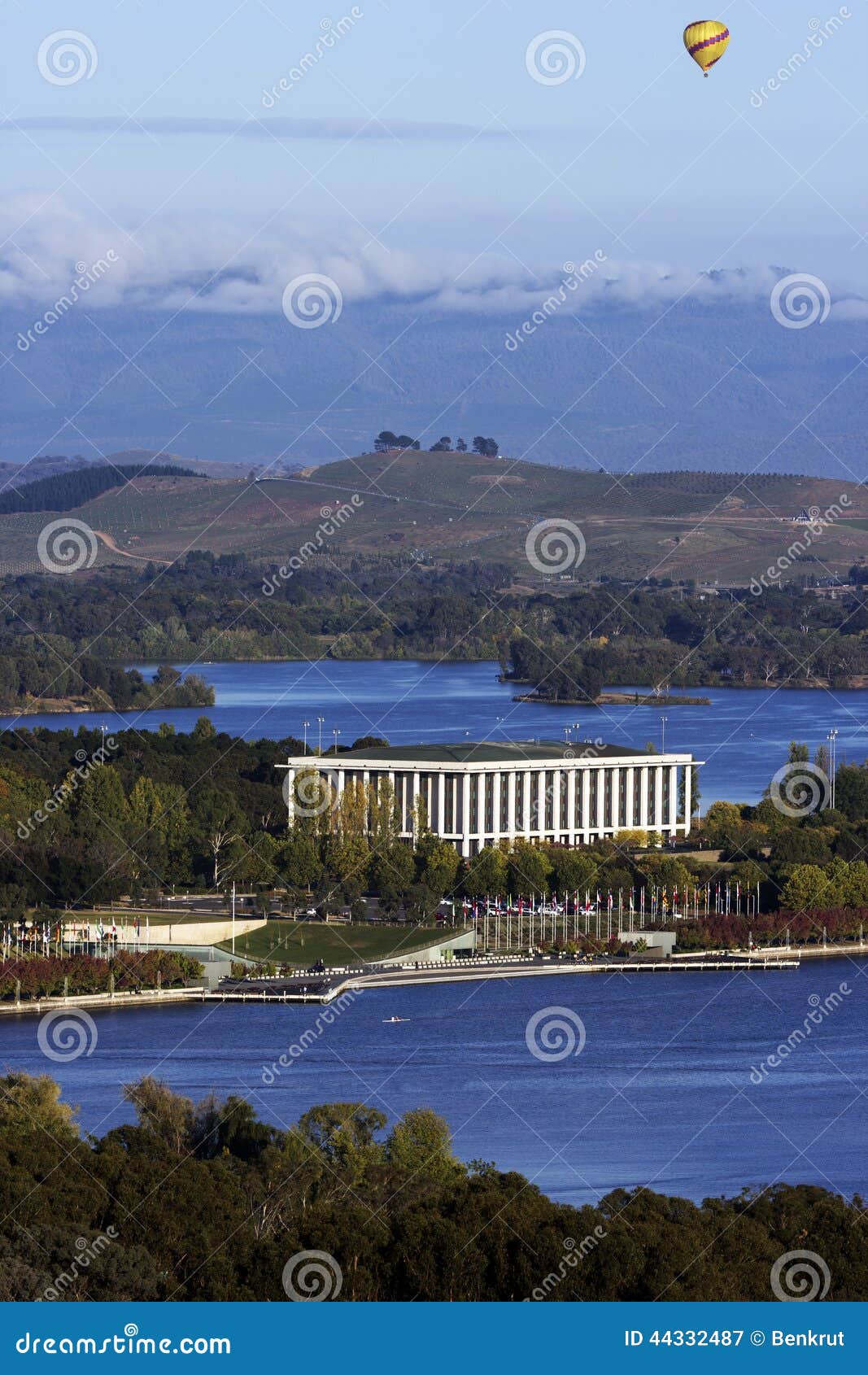 National Library of Australia - Canberra Stock Image - Image of water ...
