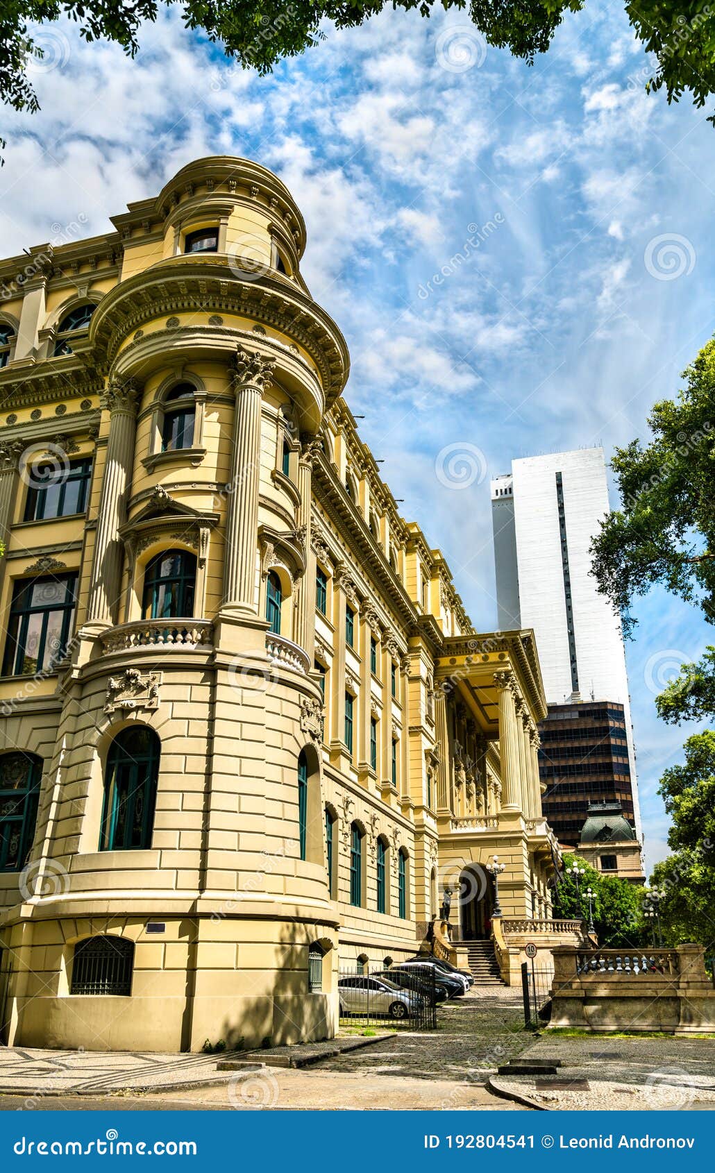 National Library of Brazil in Rio De Janeiro Stock Image - Image of ...